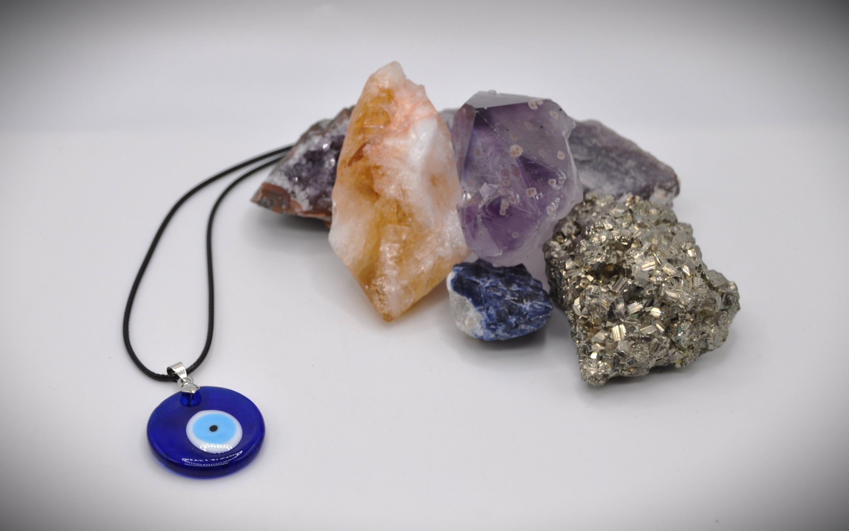 Evil Eye Necklace Crystals – Holistic World